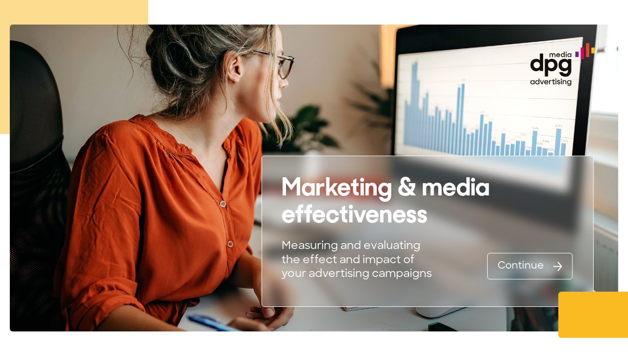 Marketing & media effectiveness - Marketing and Media Effectiveness